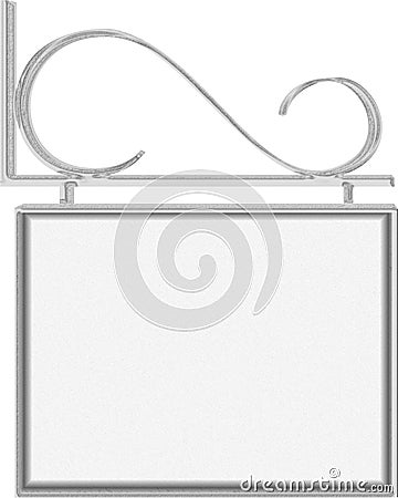 Hanging Sign With Frame For Text Royalty Free Stock Photography - Image ...