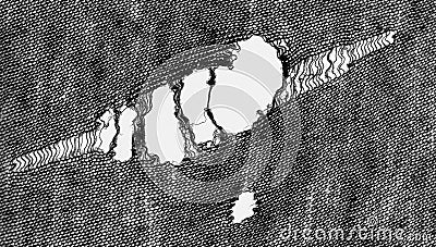 Hanging Teared Rag Spread Isolated On Black Background , Can Use Like A ...