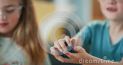 Happy Children Learning Science at Home, Creative Education for Home ...