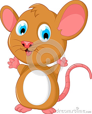 Happy Fat Mouse Cartoon Posing Stock Photo | CartoonDealer.com #60191550
