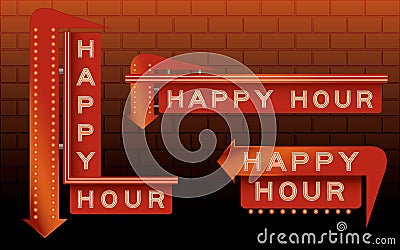 Happy Hour Bar Signs