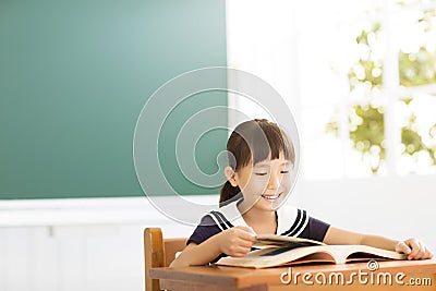 Happy Little Girl Study In The Classroom Stock Photo | CartoonDealer ...
