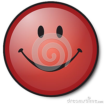 Happy Red Smiley Face Royalty Free Stock Photography - Image: 6033557