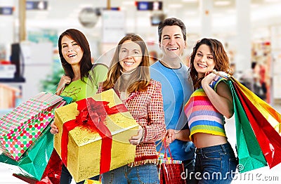 Shopping people stock photo. Image of people, euphoria - 5437904