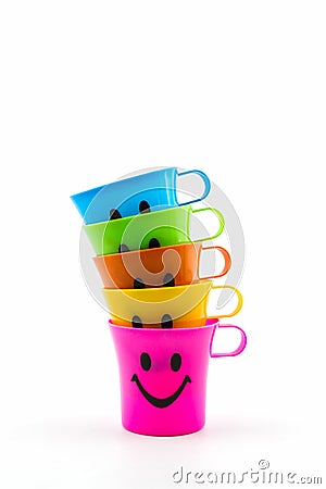Happy Smiley Faces Mug In Row. Stock Photo | CartoonDealer.com #43528164
