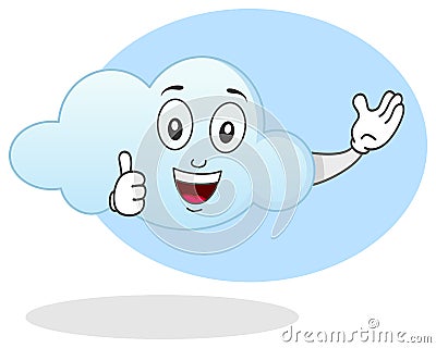 Smiling Cloud Character Stock Photo - Image: 29813390