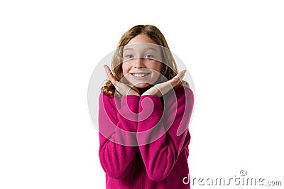 Happy Tween Girl Royalty-Free Stock Photo | CartoonDealer.com #18239343