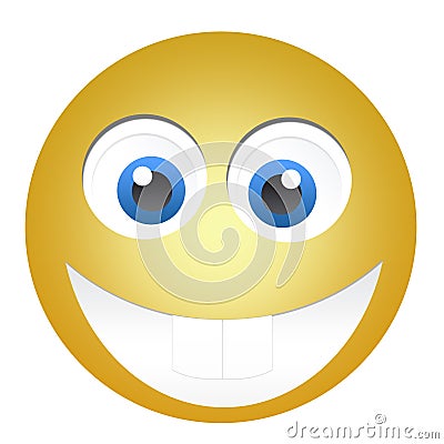 Happy Yellow Emoticon Royalty-Free Stock Photo | CartoonDealer.com ...