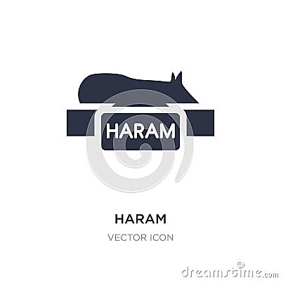 Haram Icon On White Background. Simple Element Illustration From ...