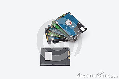 Hard Disk Drives Vs. Solid State Drive. HDD Versus SSD Editorial Photo ...