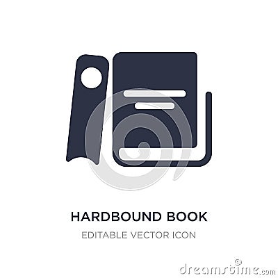 Hardbound Book Variant Icon On White Background. Simple Element ...