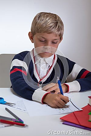 Hardworking Young Student Stock Photo - Image: 46058088