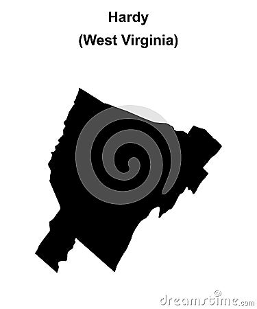 Hardy Outline Map Cartoon Vector | CartoonDealer.com #361877497