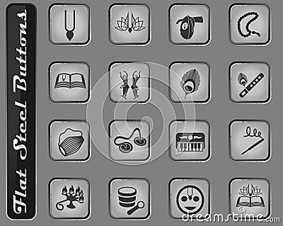 Hare Krishna Icon Set Royalty-Free Stock Photography | CartoonDealer ...