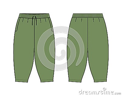 Harem Pants ( Sarrouel Pants ) Template Illustration | CartoonDealer ...