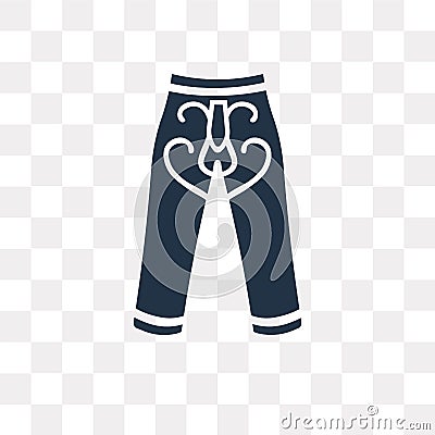 Harem Pants Vector Icon Isolated On Transparent Background, Hare ...