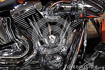 Harley Davidson Motorcycle Engine Editorial Photo - Image: 24990271