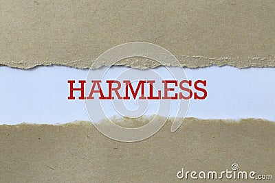 Harmless Word On White Stock Photo | CartoonDealer.com #160001250