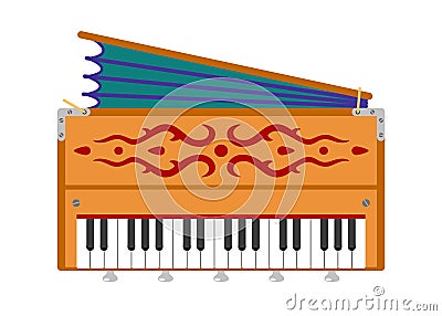 Harmonium Vector Illustration | CartoonDealer.com #246434628