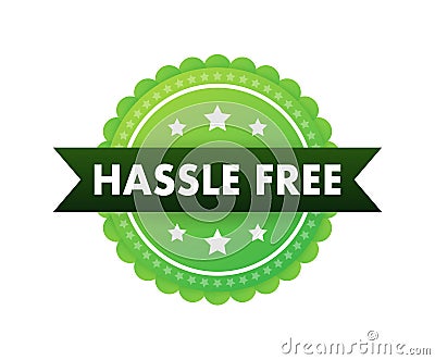 Hassle Free Sign, Label. Vector Stock Illustration | CartoonDealer.com ...