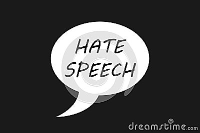 Hate Speech - Offensive And Violent Talk And Speaking Vector ...