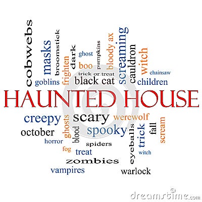 Haunted House Word Cloud Concept Royalty Free Stock Images - Image ...