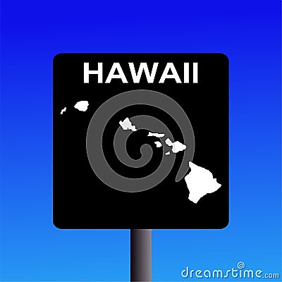 Hawaii Highway Sign Cartoon Vector | CartoonDealer.com #3340161