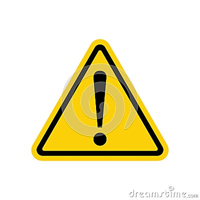 Hazard Warning Attention Sign - Stock Vector, Warning, Stop Sign Icon ...