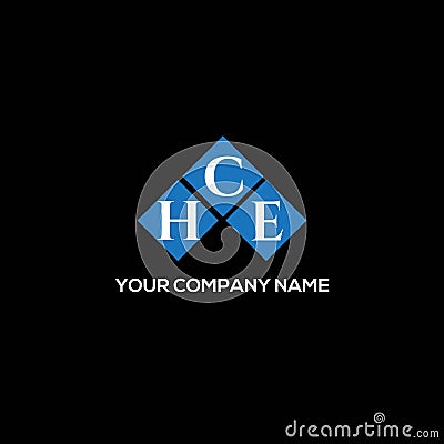 HCE Letter Logo Design On BLACK Background. HCE Creative Initials ...