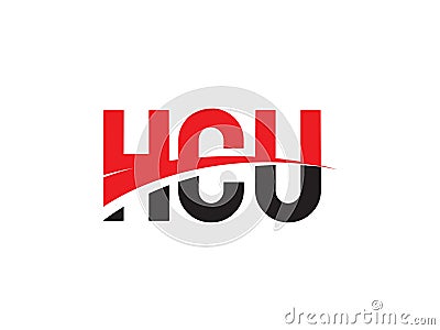 HCU Letter Initial Logo Design Vector Illustration | CartoonDealer.com ...