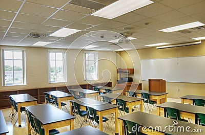 HDR Of Interior Of Classroom Royalty Free Stock Images - Image: 15766149