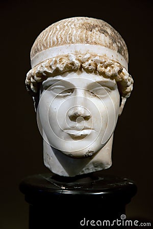 Head Of An Ancient Greek Statue Royalty Free Stock Photography - Image ...