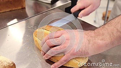 The Head Baker Works in the Bakery Stock Video - Video of people, beard ...