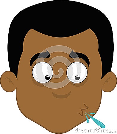 Head Man Cartoon Spitting | CartoonDealer.com #322325132