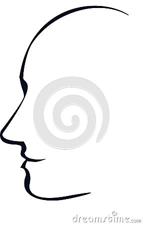 Head Outline Cartoon Vector | CartoonDealer.com #8257167