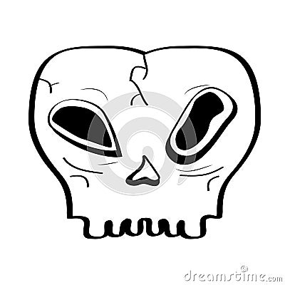 Head Skull Cartoon Image Vector Illustration | CartoonDealer.com #145528562