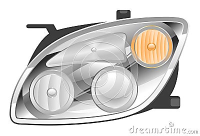 Headlight Cartoon Vector | CartoonDealer.com #92879007