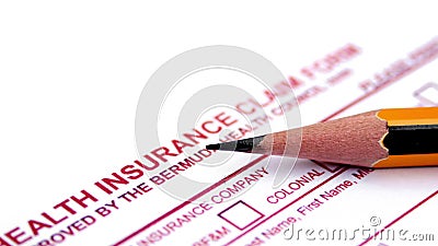 Health Insurance Claim Form Dolly Shot Stock Footage - Video of ...