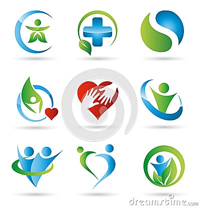 Health Logos Stock Photography - Image: 15787222