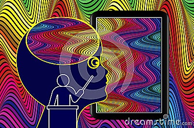 Health Risks With Computer Use In School Royalty-Free Stock Photography ...