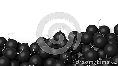 Heap Of Black Bombs Royalty-Free Stock Image | CartoonDealer.com #63441214
