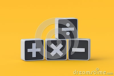 Heap Of Mathematical Symbols On Buttons Stock Photography ...
