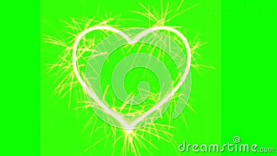 Heart Effect on Green Screen Stock Video - Video of gift, celebrate ...