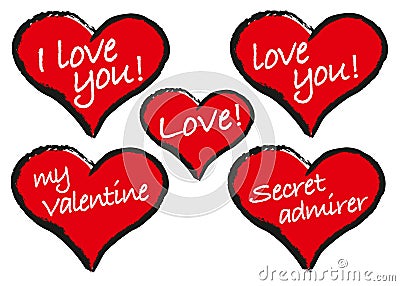 Heart Messages Royalty Free Stock Photo - Image: 17595975