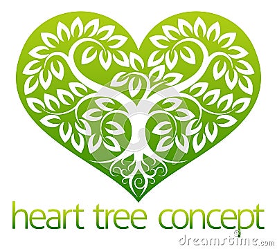Heart Tree Vector Illustration | CartoonDealer.com #80546630