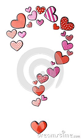 Hearts - Question Mark Stock Photography | CartoonDealer.com #13741520