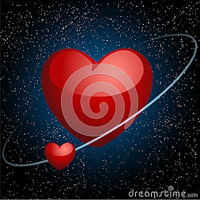 Hearts In Space Royalty Free Stock Photo - Image: 36462665