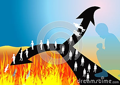 Heaven And Hell Stock Image - Image: 30290151