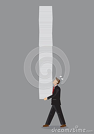 Heavy Workload Conceptual Cartoon Vector Illustration | CartoonDealer ...