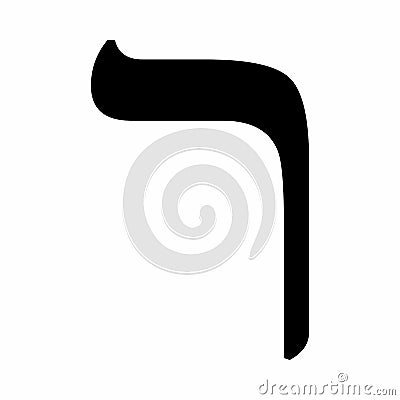 Hebrew Letter Resh Royalty-Free Stock Photography | CartoonDealer.com ...